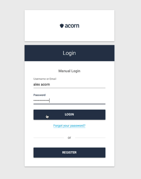 How to Log into Acorn